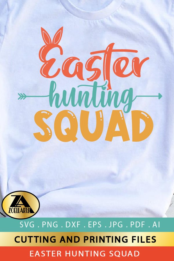 Easter Hunting Squad-Easter SVG PNG EPS DXF Happy Easter SVG