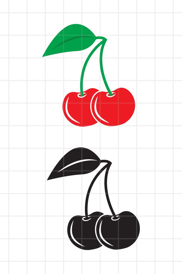 Cherry SVG, Cherry icon, Vector Cut File for Cricut