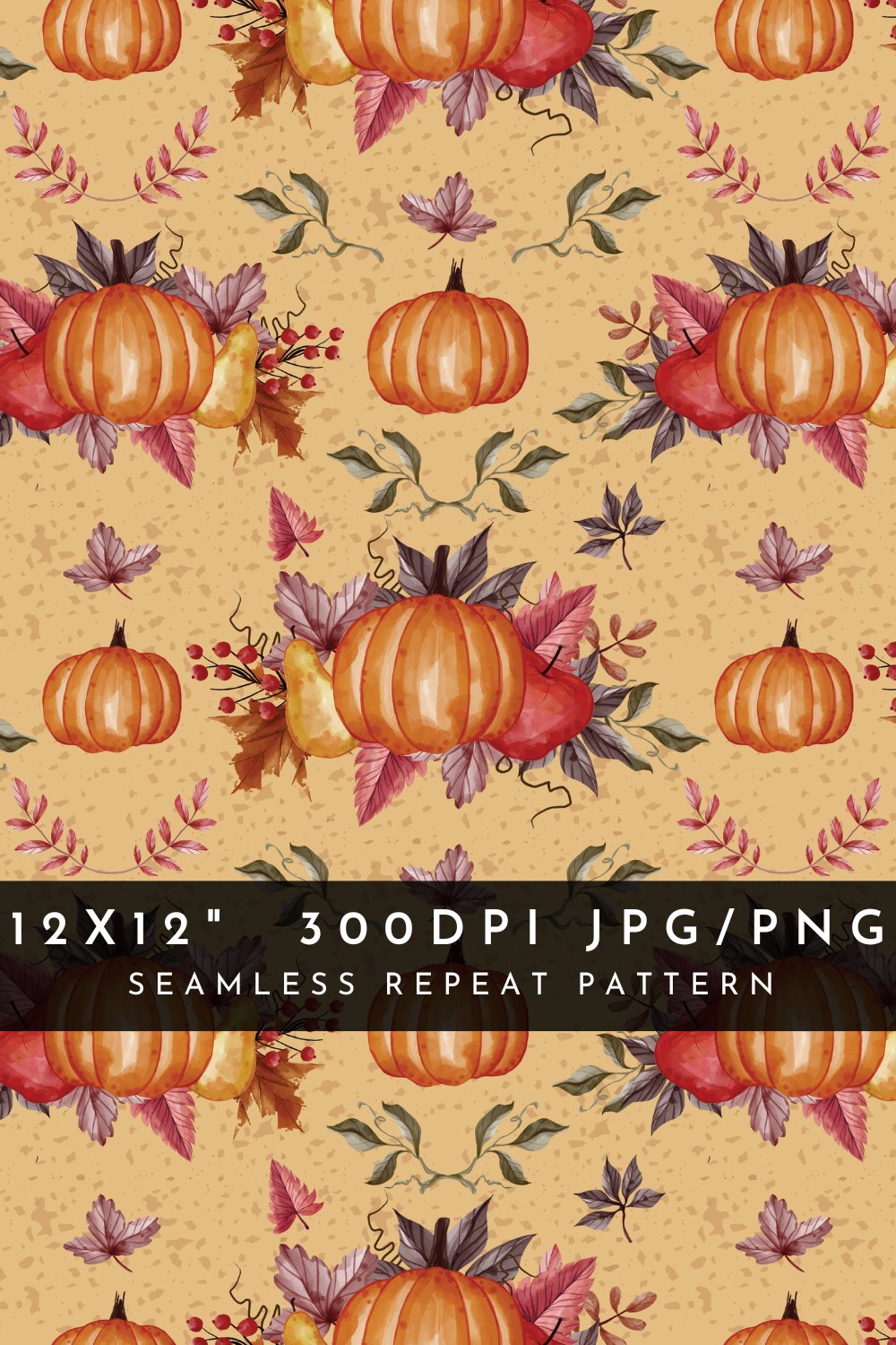 Pumpkin Fall Digital Background Autumn Pattern (2185128)