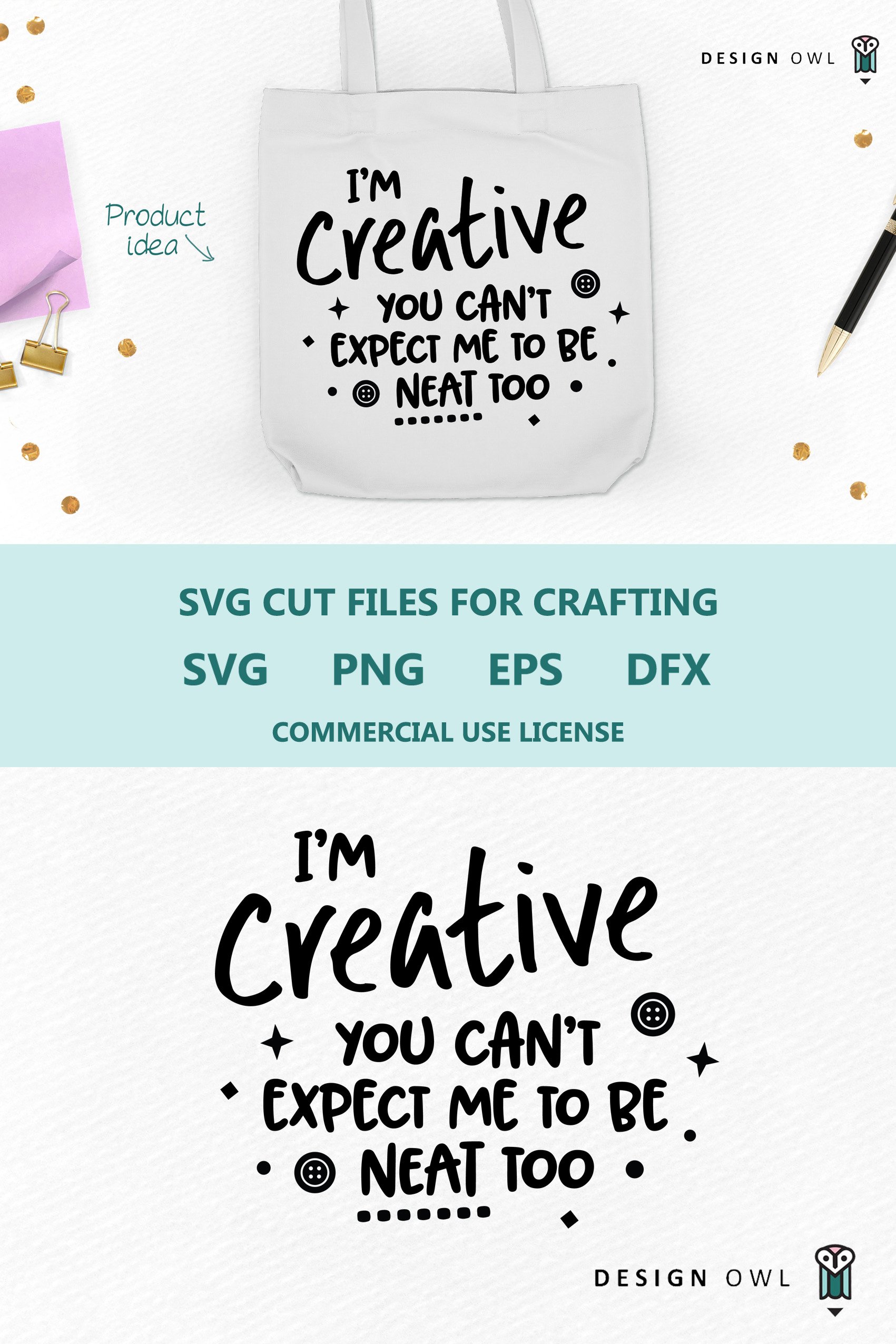 I'm creative - Funny crafting SVG
