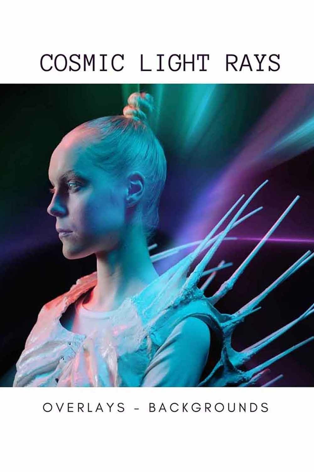 40 Cosmic Light Rays Overlays