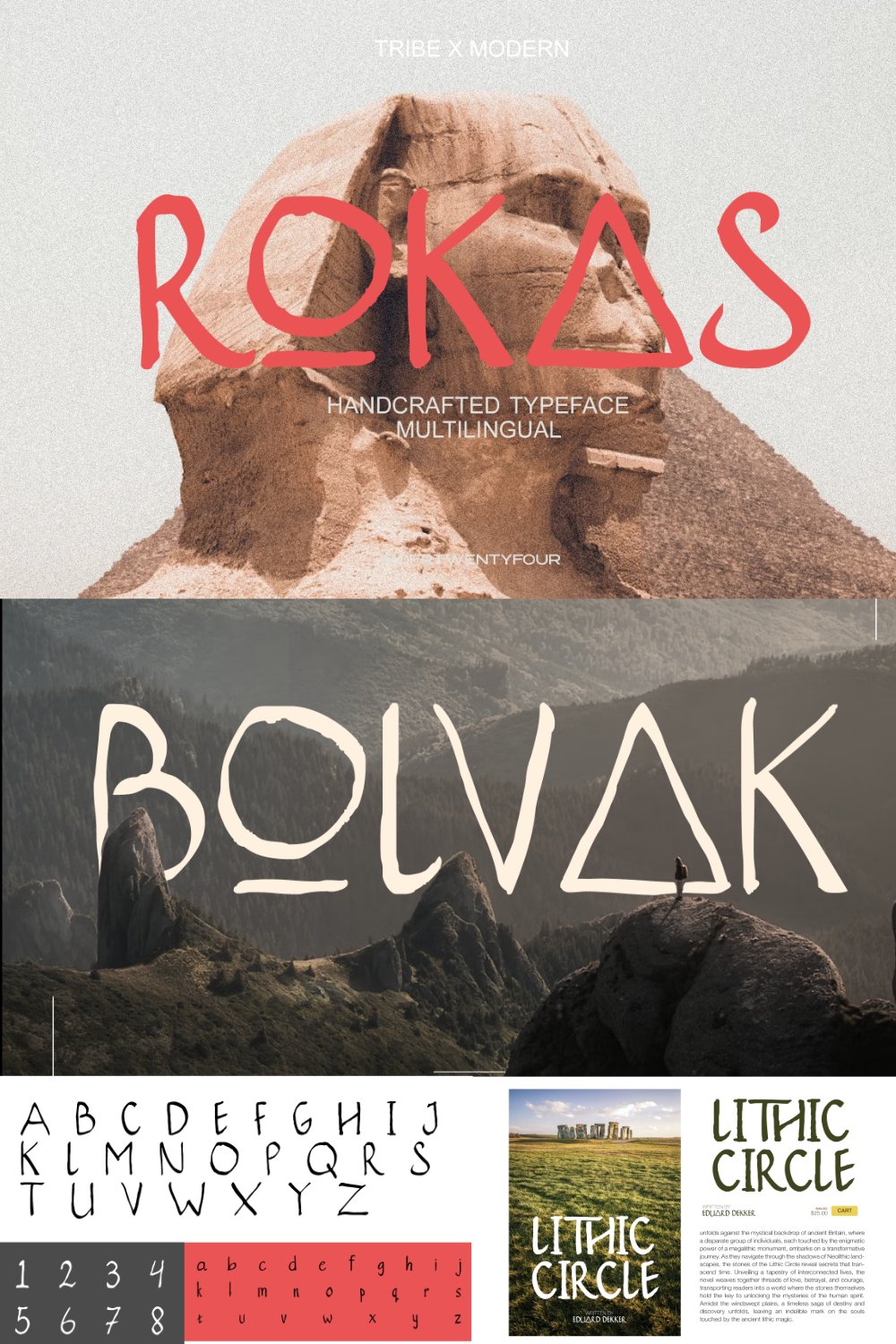Rokas: Handcrafted Typeface