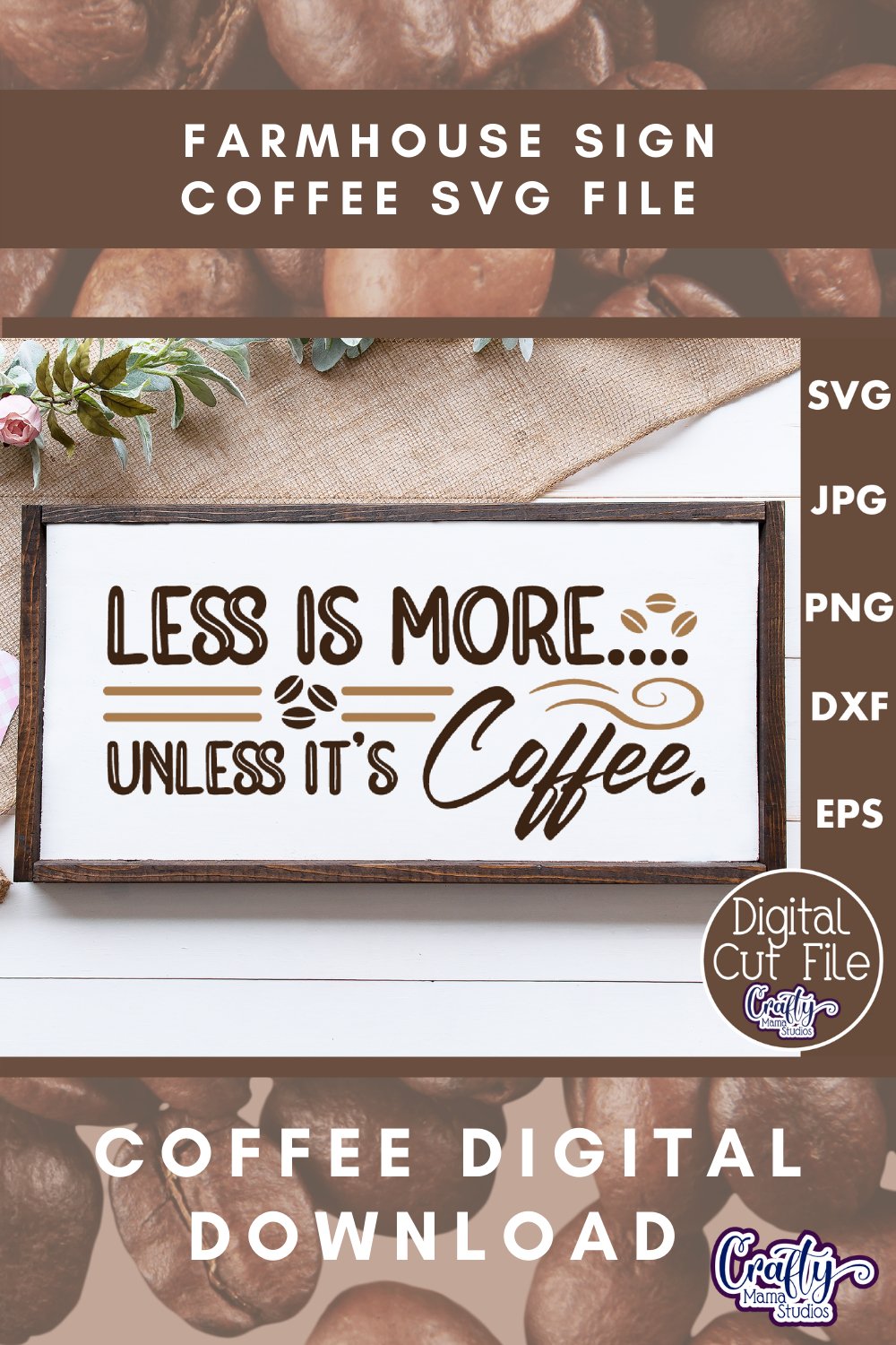Coffee Quote Svg | Less Is More Unless It's Coffee Design