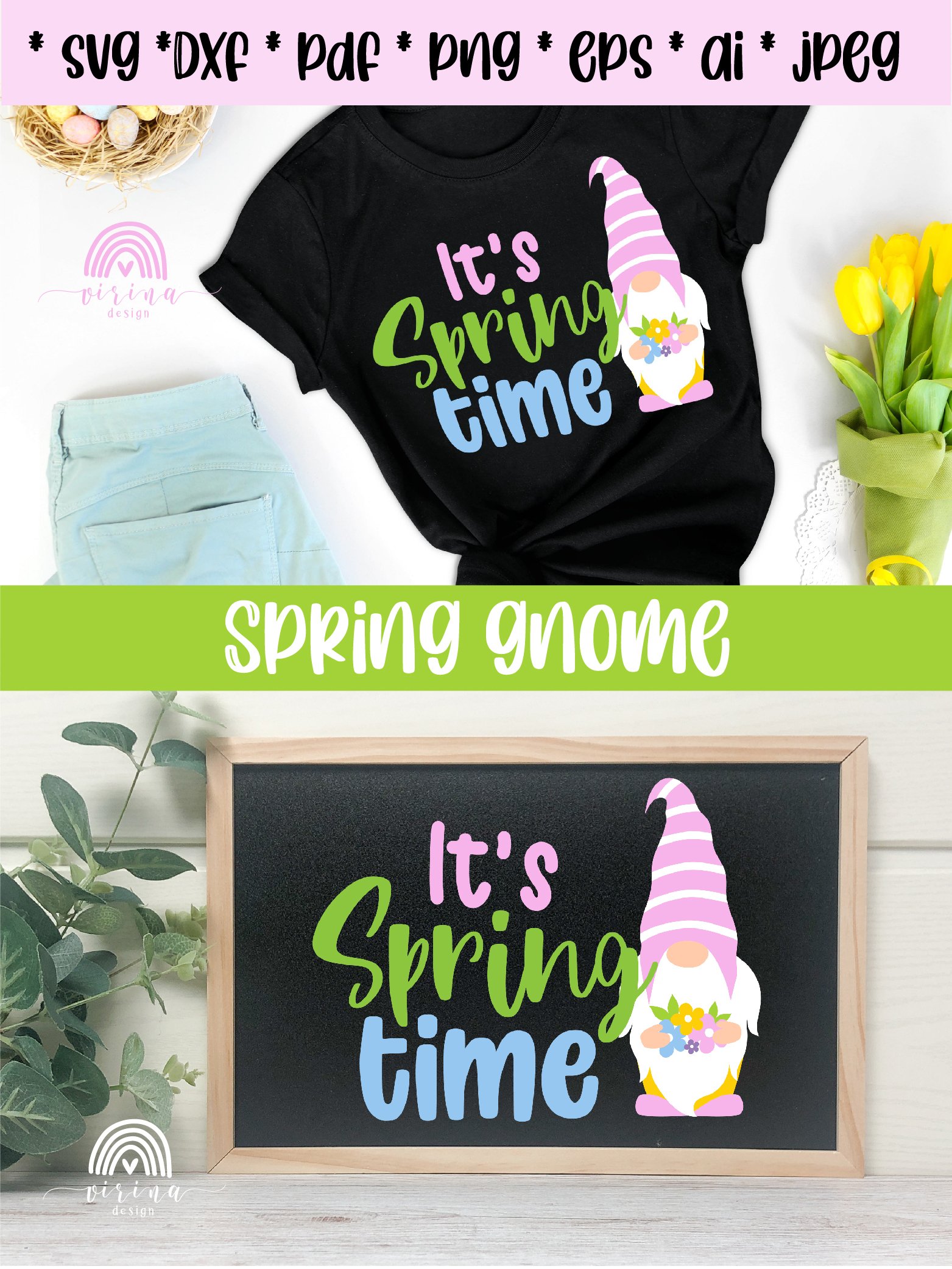 Spring gnomes SVG, Spring Quotes gnomes SVG Cut (1269219)