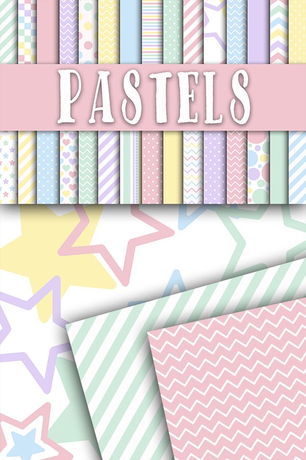 Pastel Digital Papers (37515)