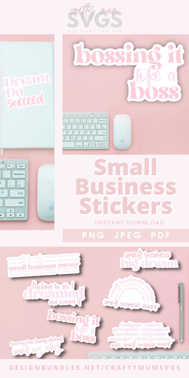 Small business sticker bundle | 9 designs sticker (1214406)