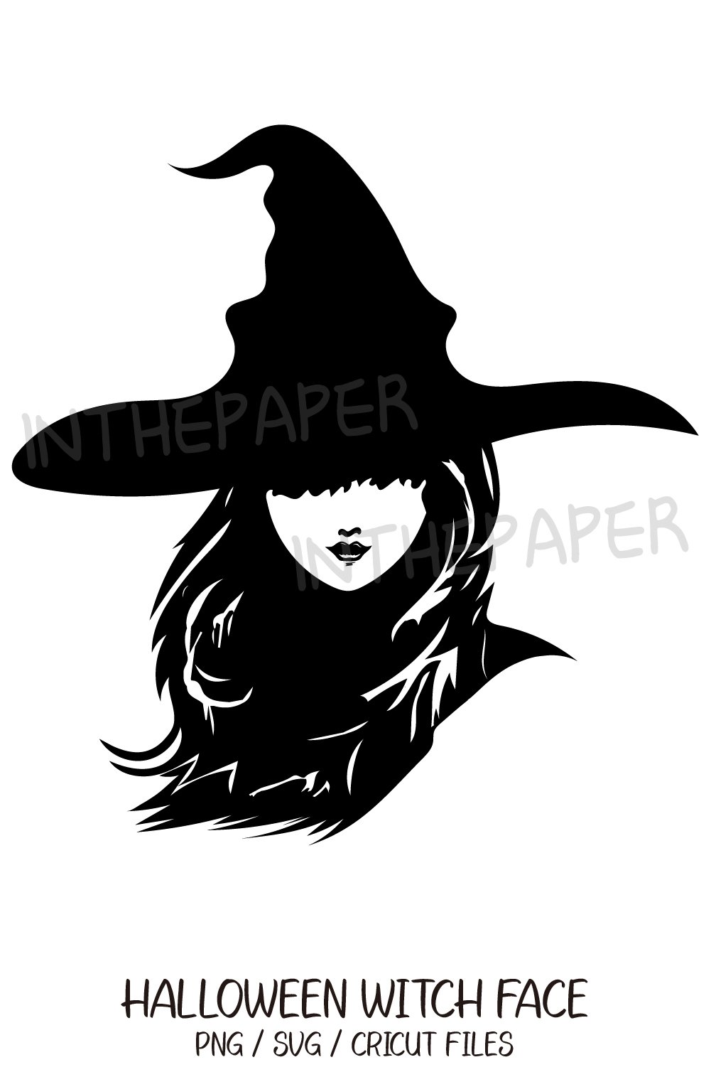 Halloween Witch Face | Halloween SVG Spooky PNG (4729908)