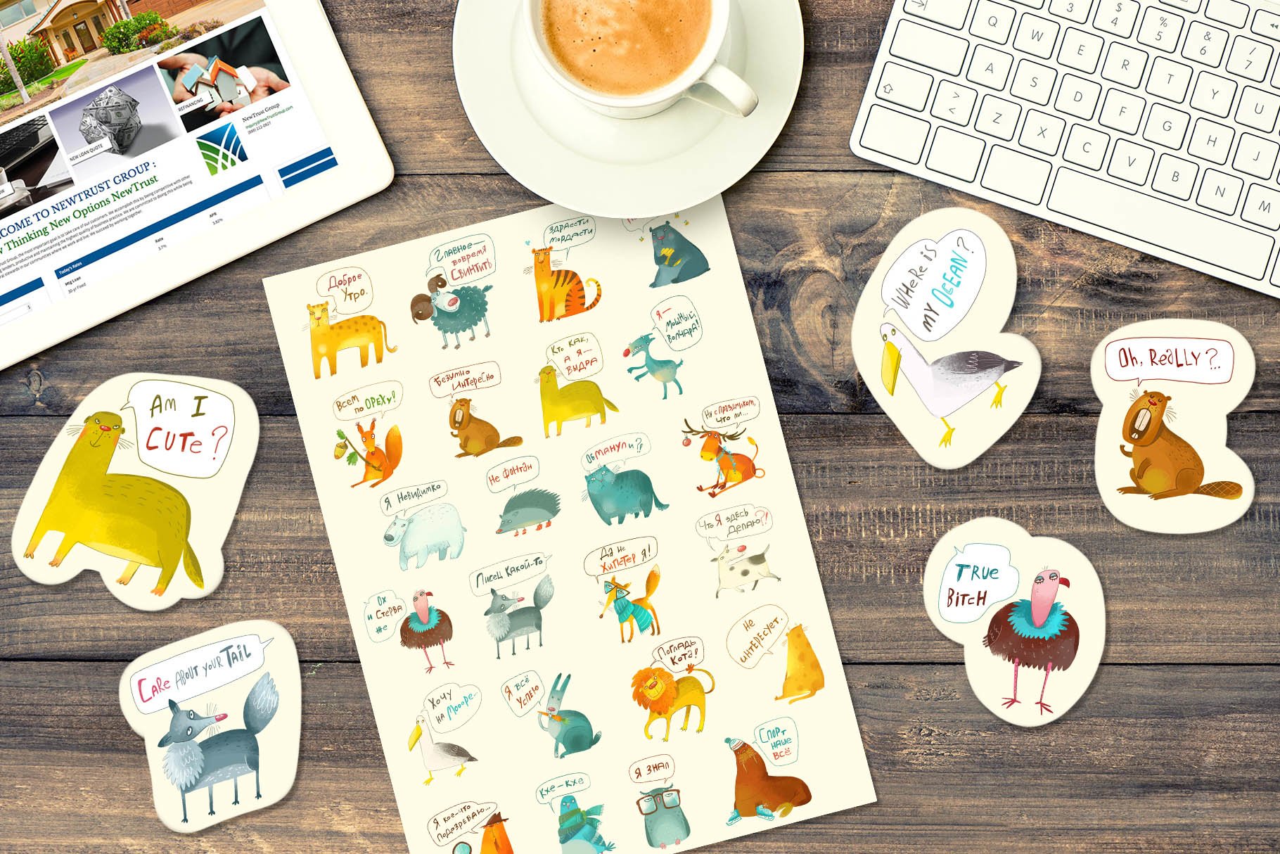Crazy Zoo - animals illustrations