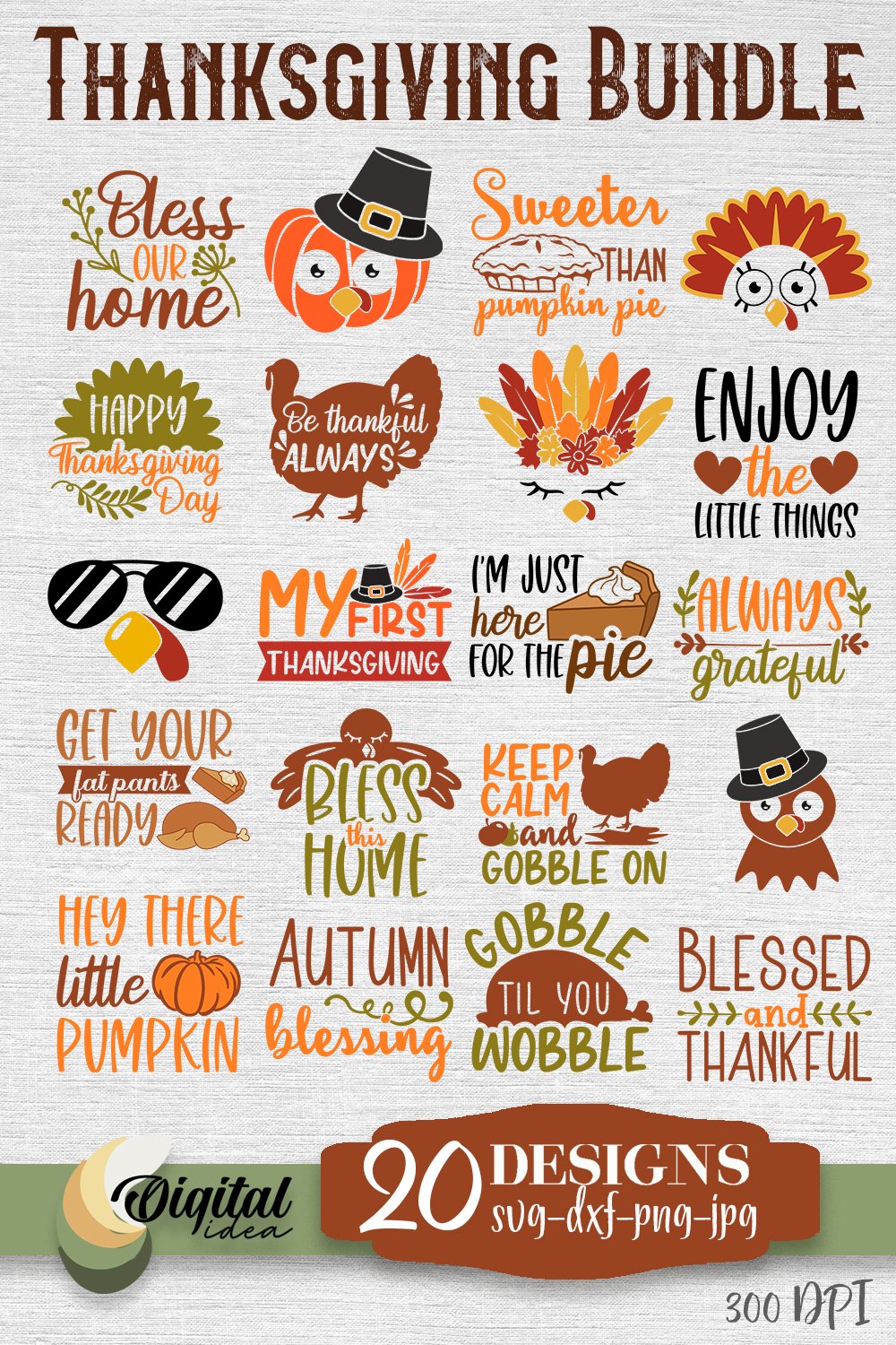 Thanksgiving bundle svg. Fall bundle svg. Autumn svg bundle