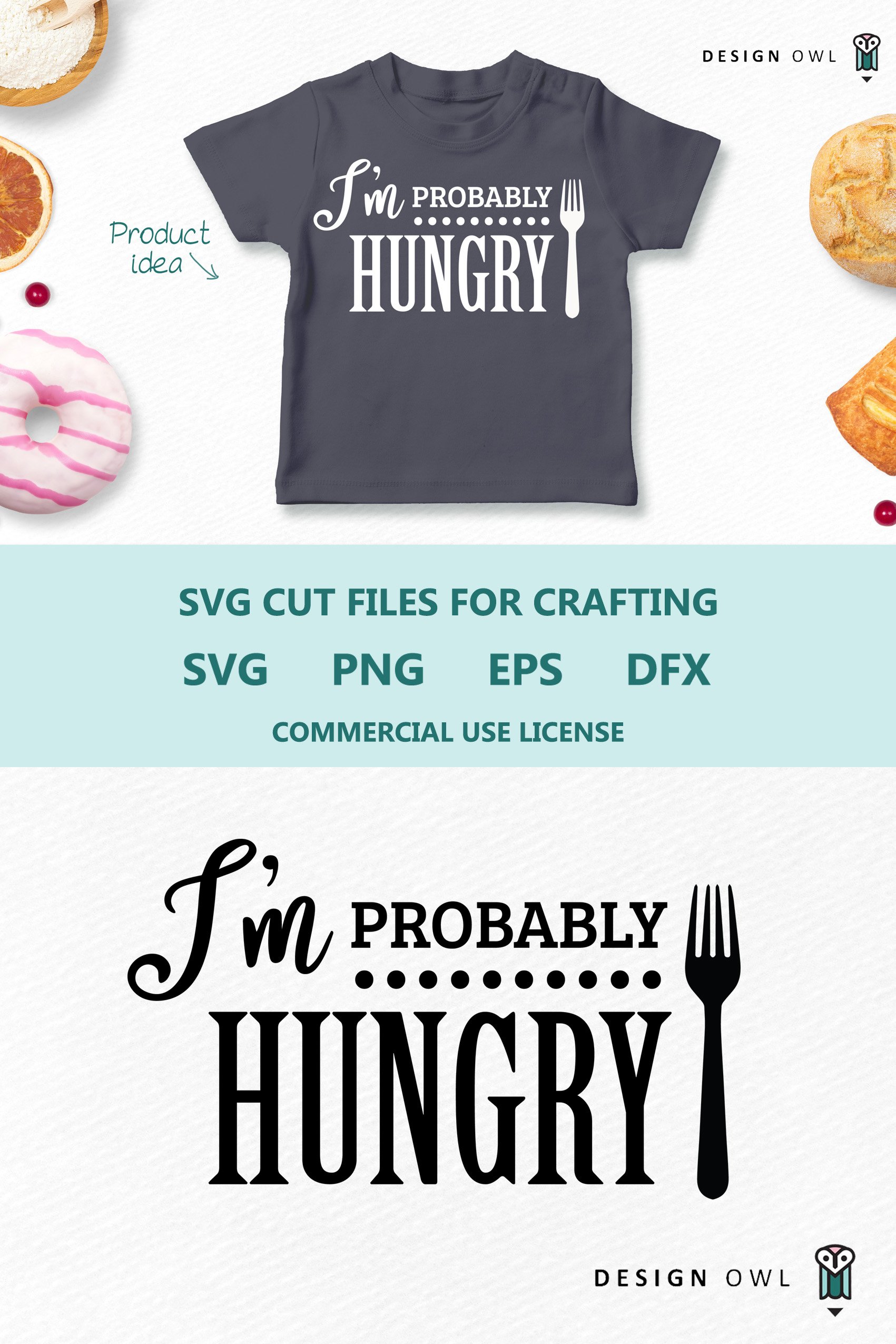 I'm probably hungry - Funny food lover SVG