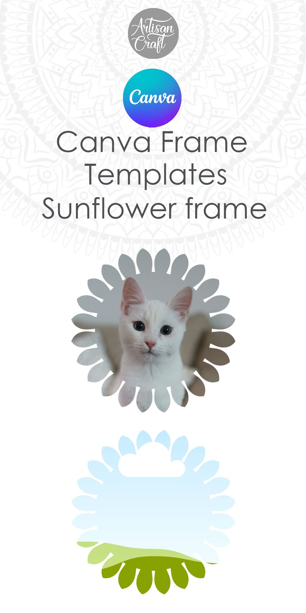 Canva sunflower frame | Canva frame