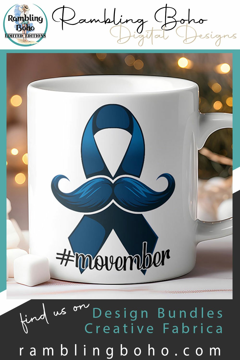 Movember Shave Cancer Awareness Ribbon