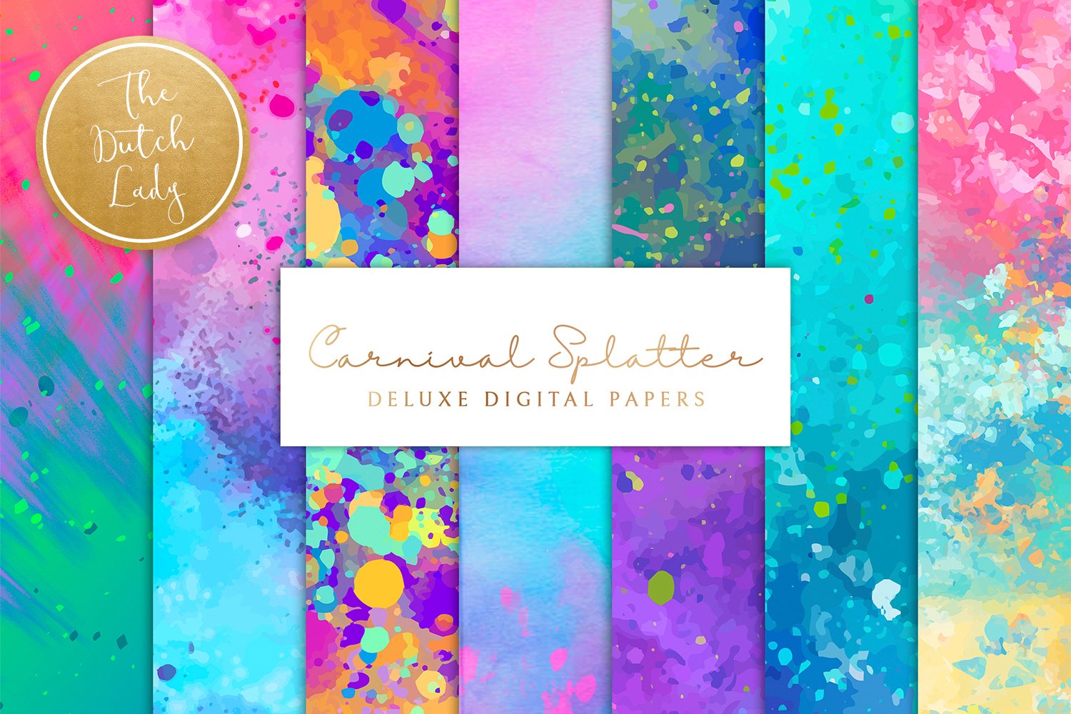 Digital Backgrounds & Papers - Happy Carnival (1160945)