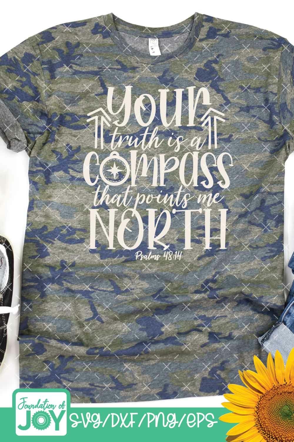 Truth is a compass svg, Bible verse svg, Christian svg