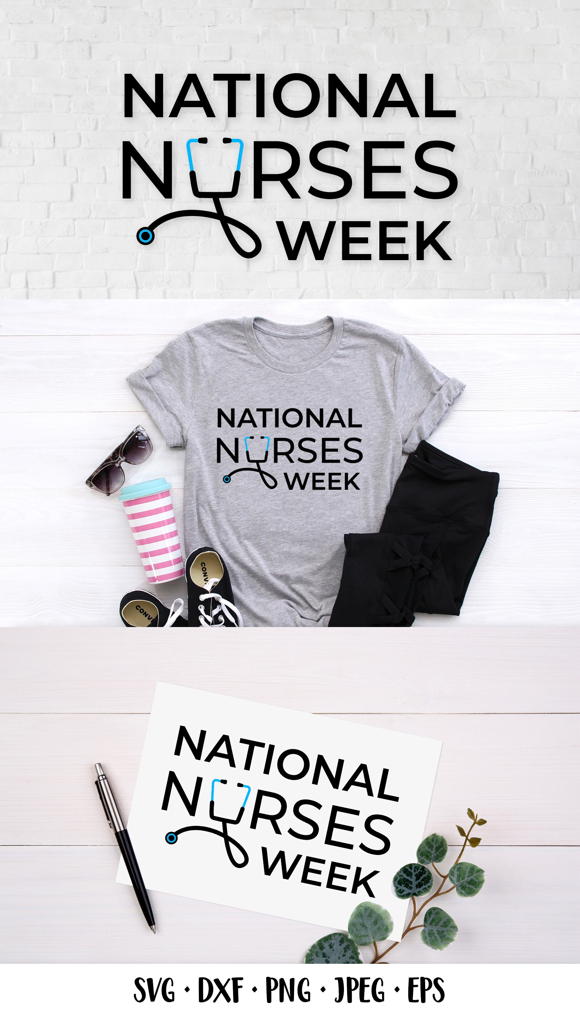 National Nurses Week SVG. Gift for nurse