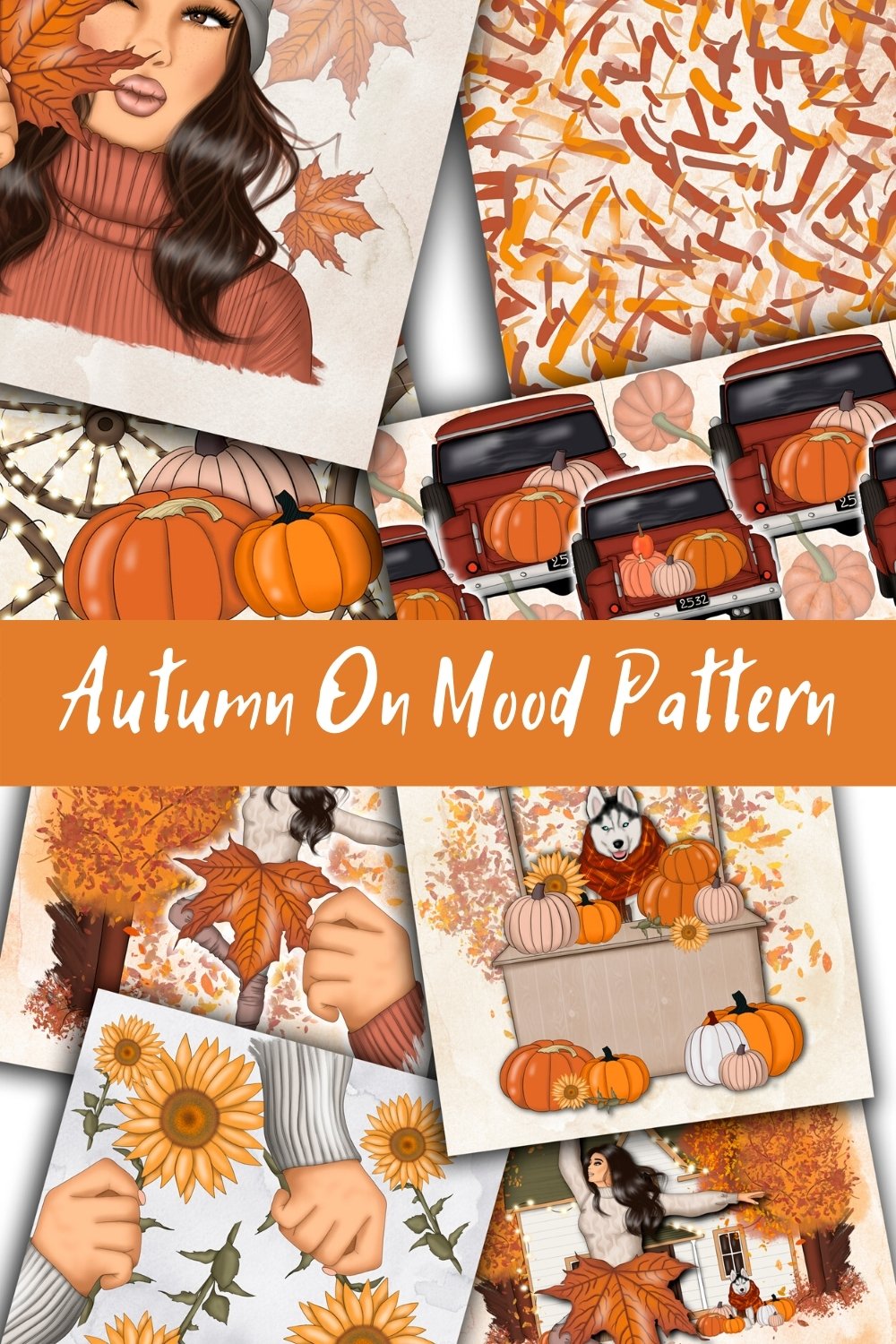 Autumn Mood On Clipart & Pattern