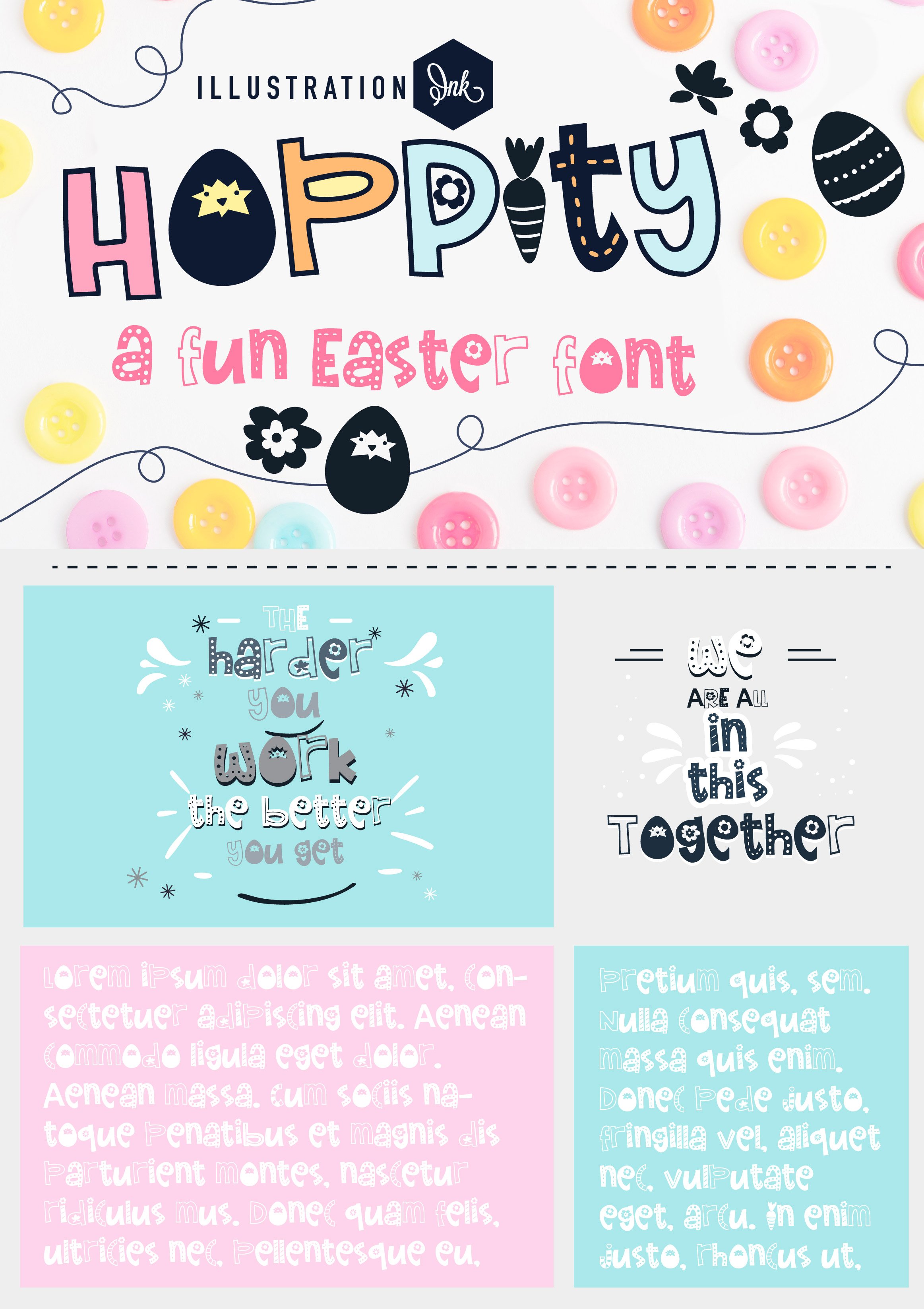 Handcrafted Easter font