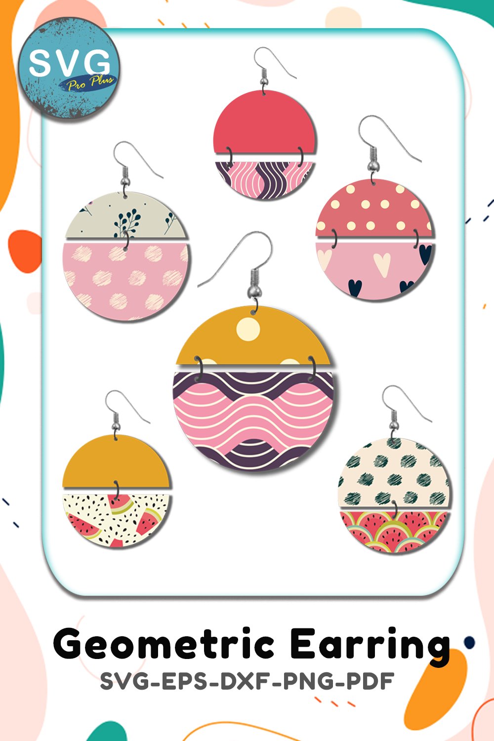 Split Circle Earring SVG,Round Earring svg,Earring (2429172)