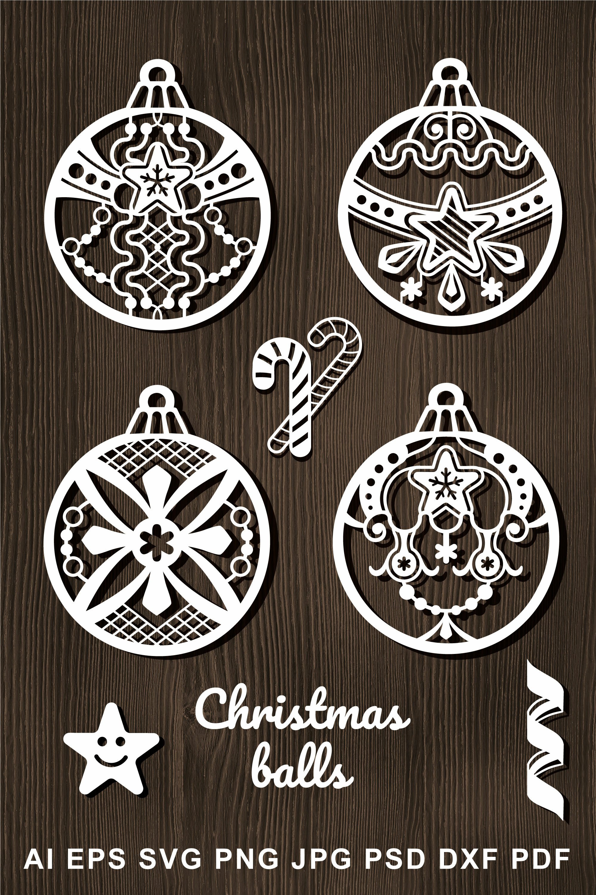 Christmas Ball SVG Cut file for Crafters. (1656742)