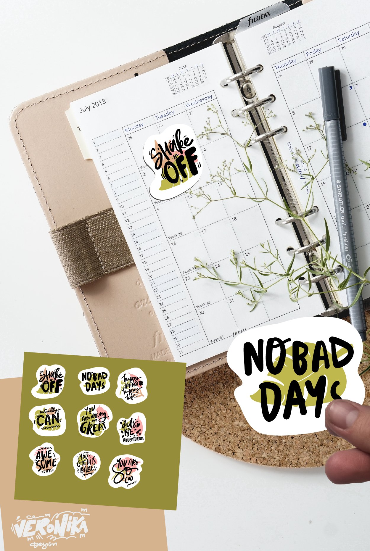 Inspirational and motivational stickers BUNDLE (1615499)