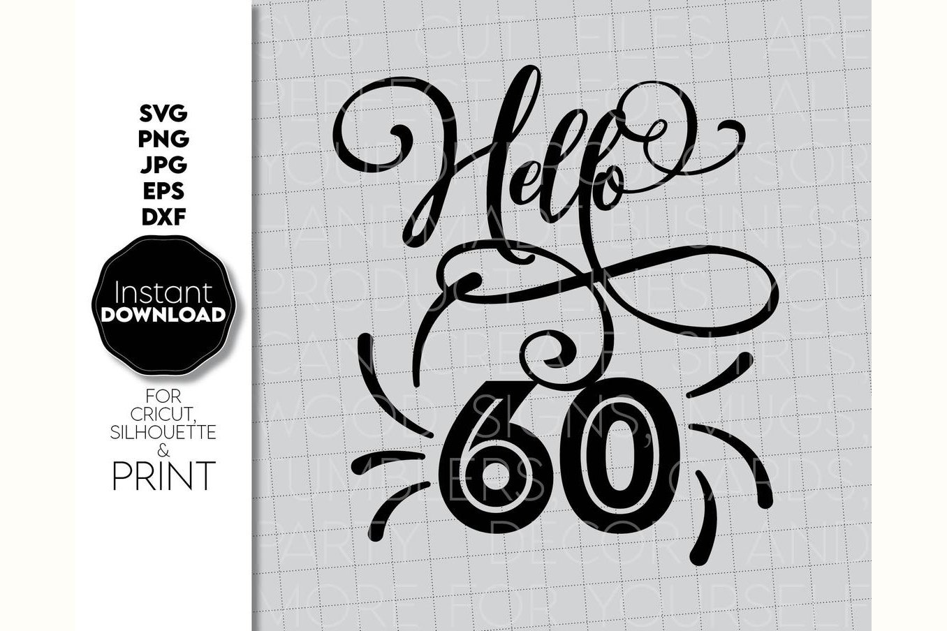 60th Birthday SVG, Birthday Shirt SVG, Friends (1153194)