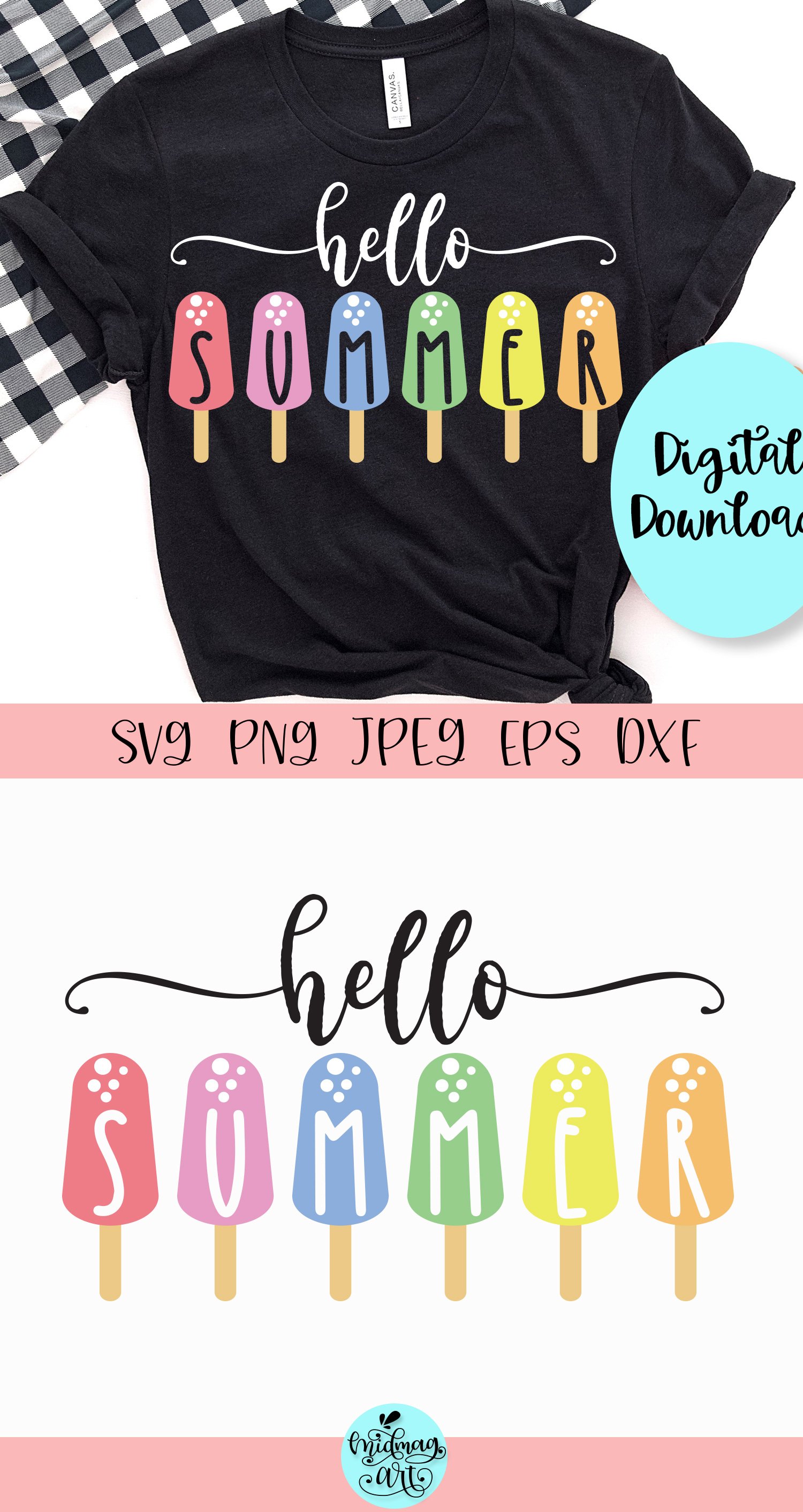 Hello summer svg, summer svg (1421391)