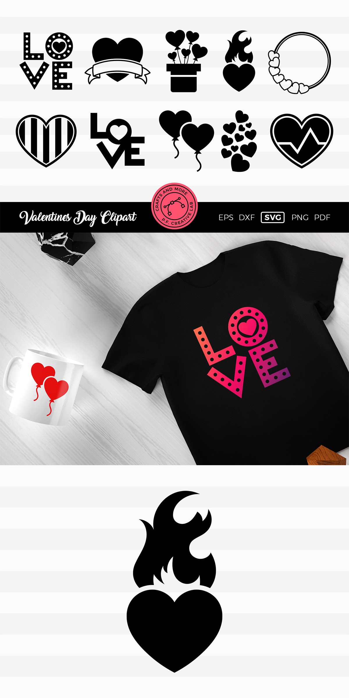 Valentines Day SVG Clipart