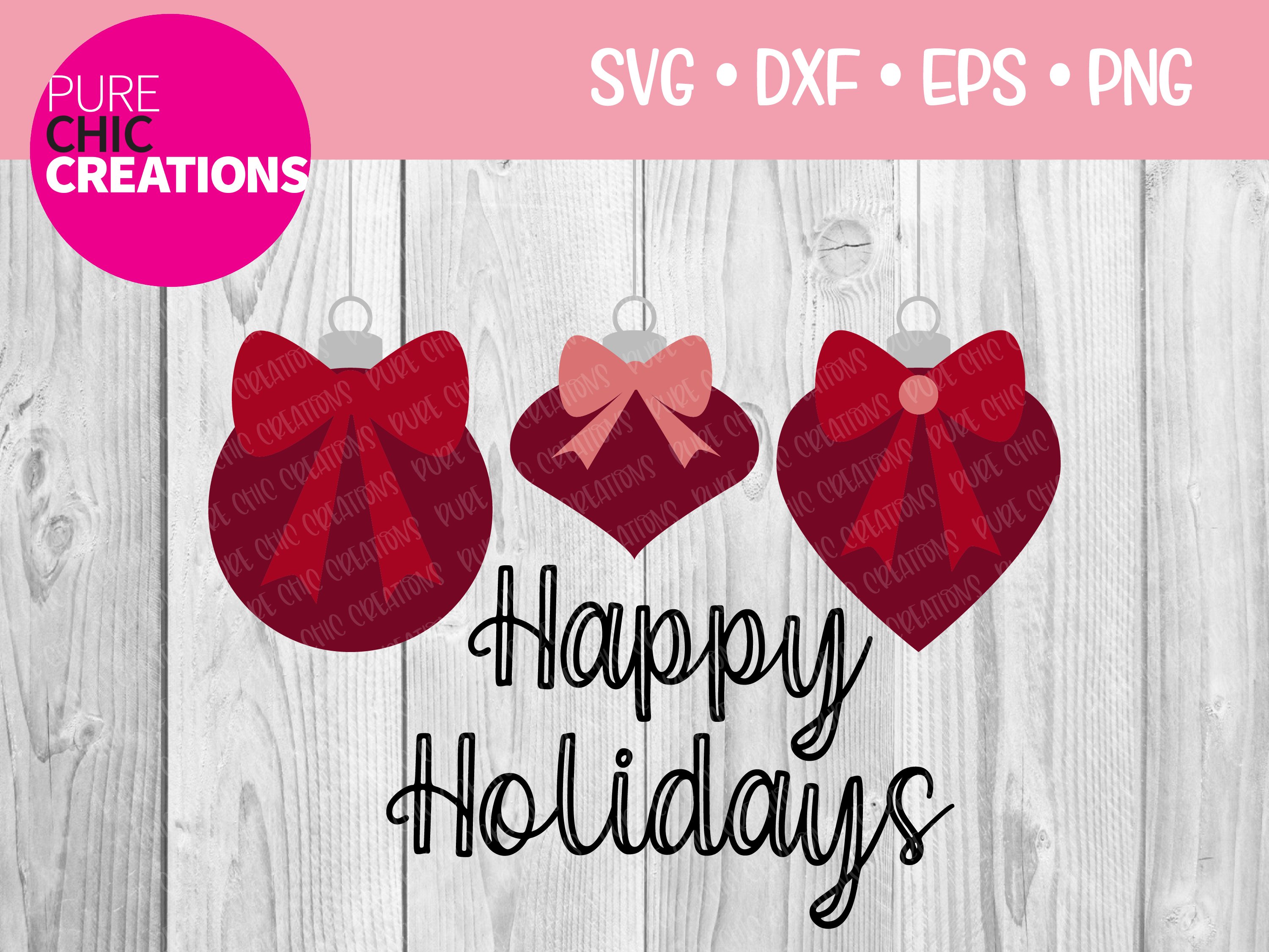 Christmas SVG|Happy Holidays|SVG DXF PNG EPS