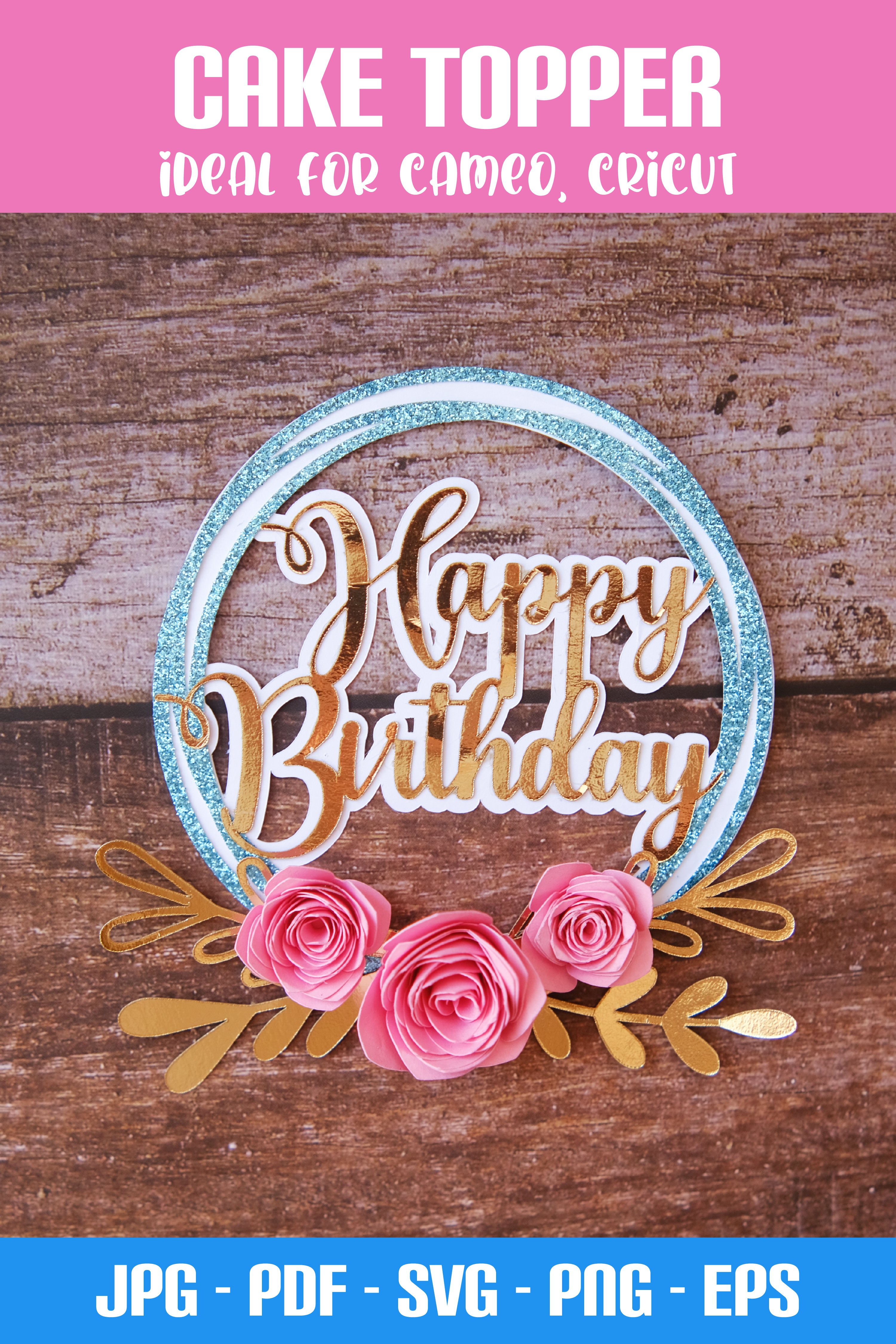 6 Baby birthday cake topper paper cut I Layered cake topper