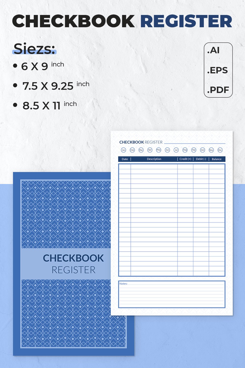 Checkbook Register | Printable Template