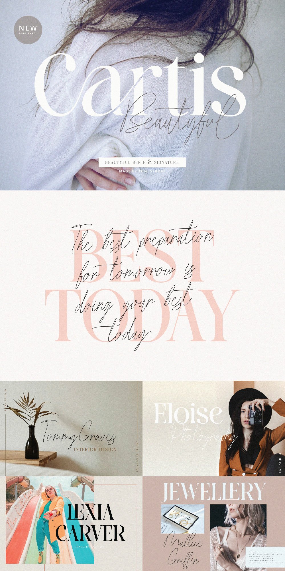 Cartis Beautyful Font Duo