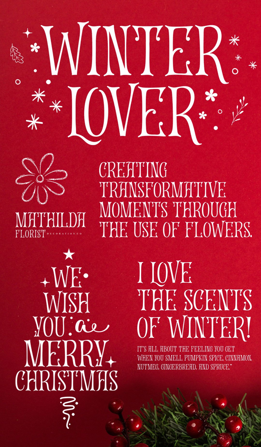 Winter Lover - Curly Serif Font