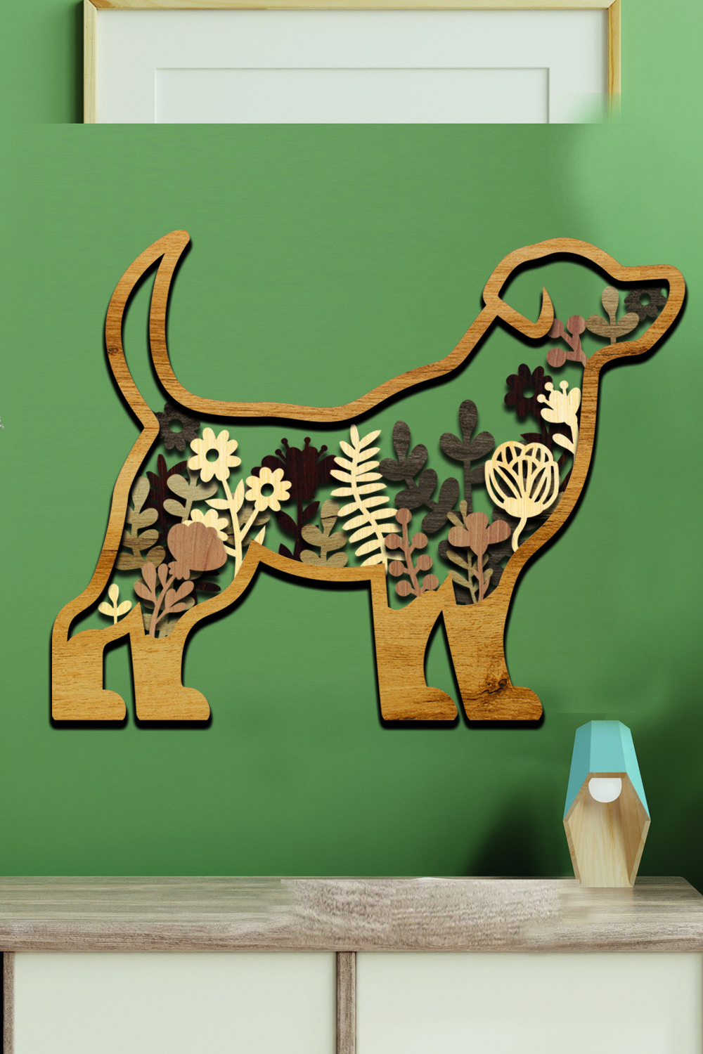 Decorative Wall Panel Dog Template