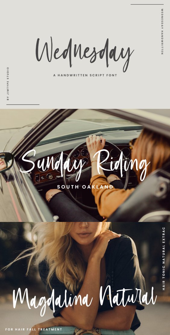 Wednesday |A Handwritten Font