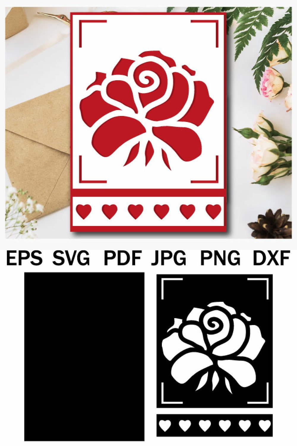 Greeting card cut out of paper, svg holiday (3195649)