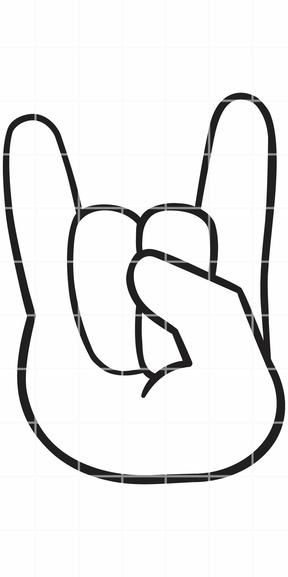 Rock Hand svg. Rock On Hand svg. Rock Hand (1962830)
