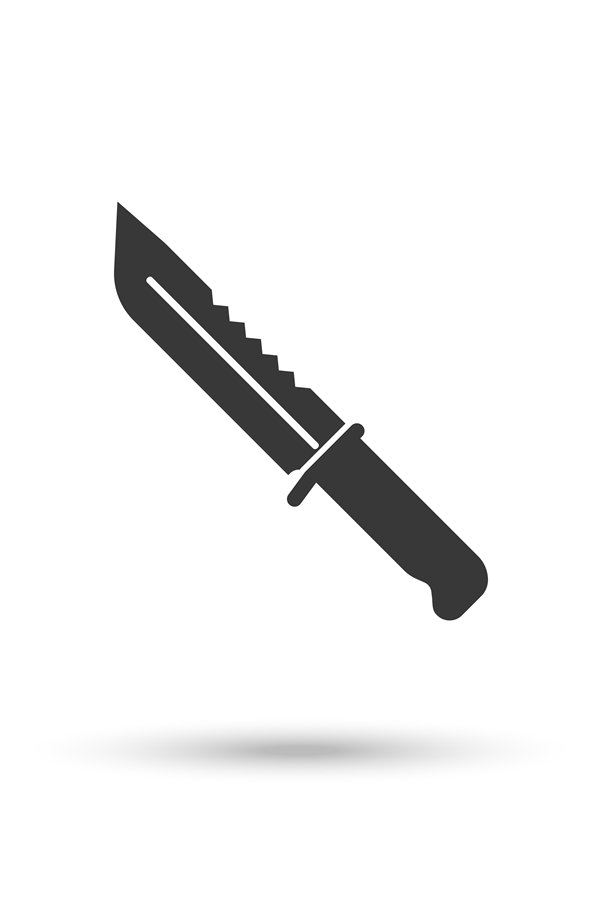 Knife icon vector