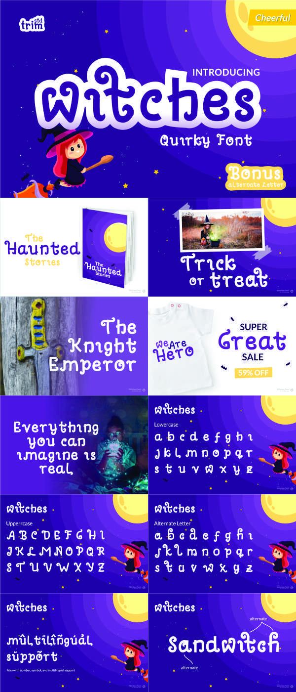 Witches - Spooky Quirky Font
