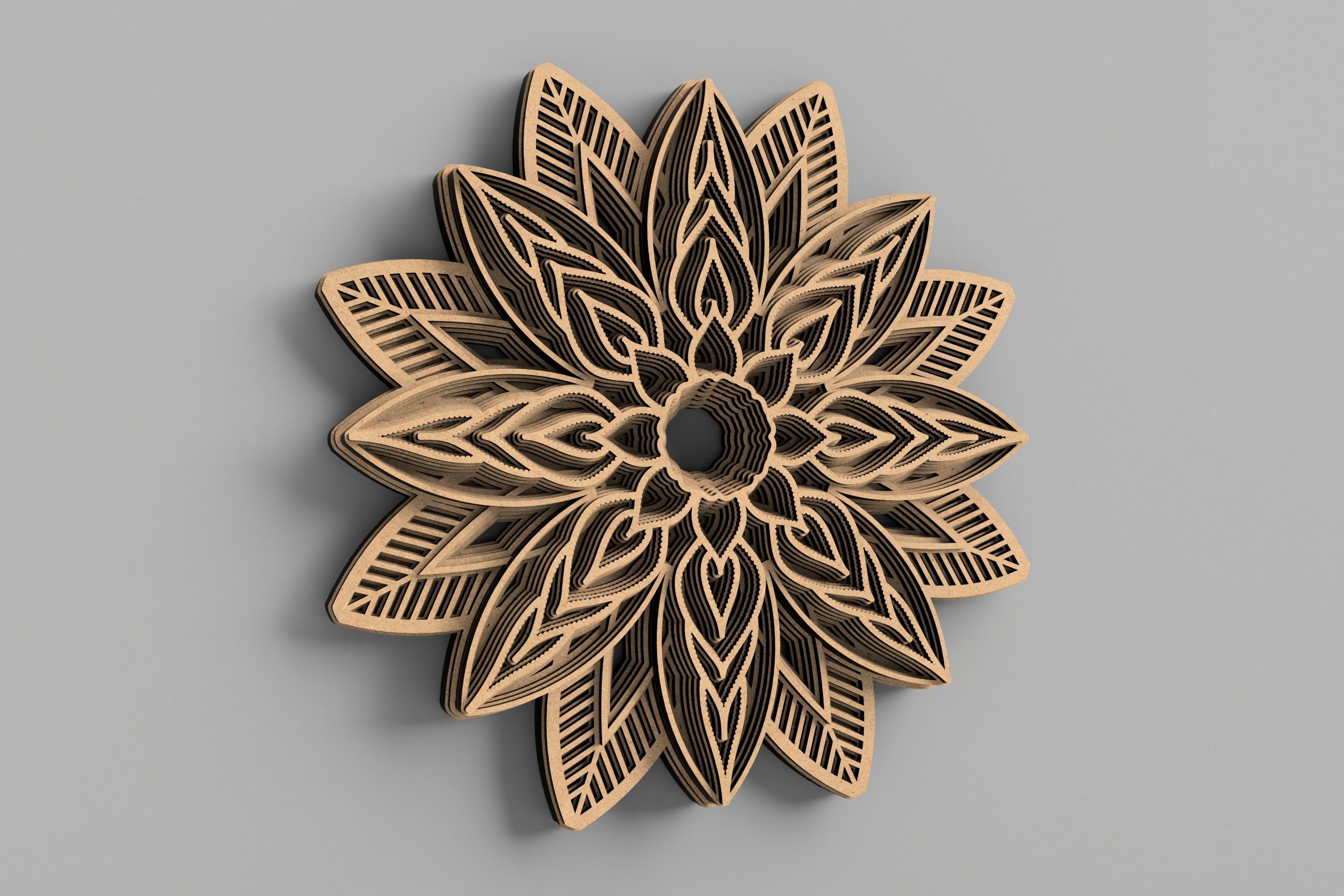 Digital file, Mandala DXF file, DXF File for Laser (1099061)