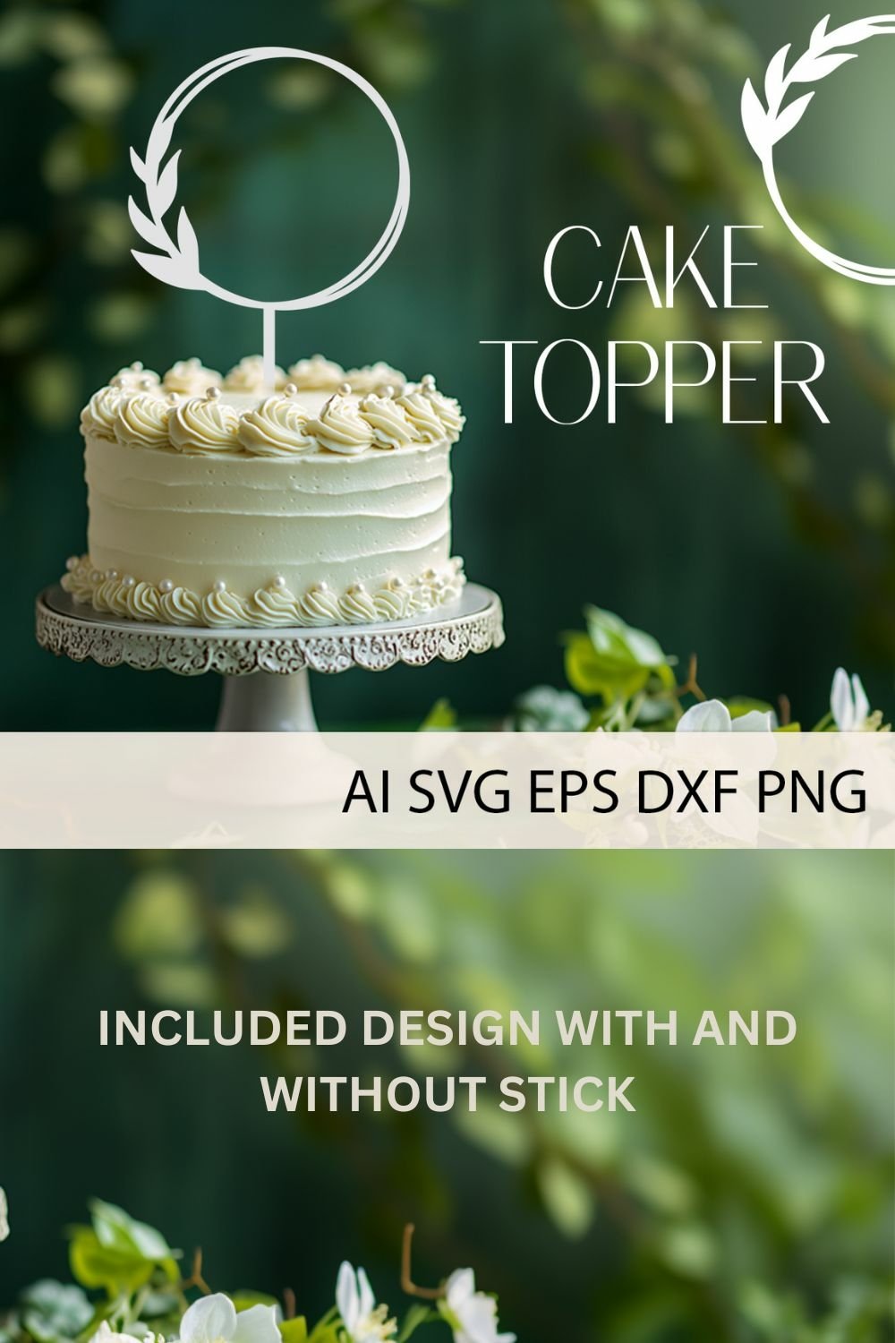 Cake Topper SVG Laser Cutting File