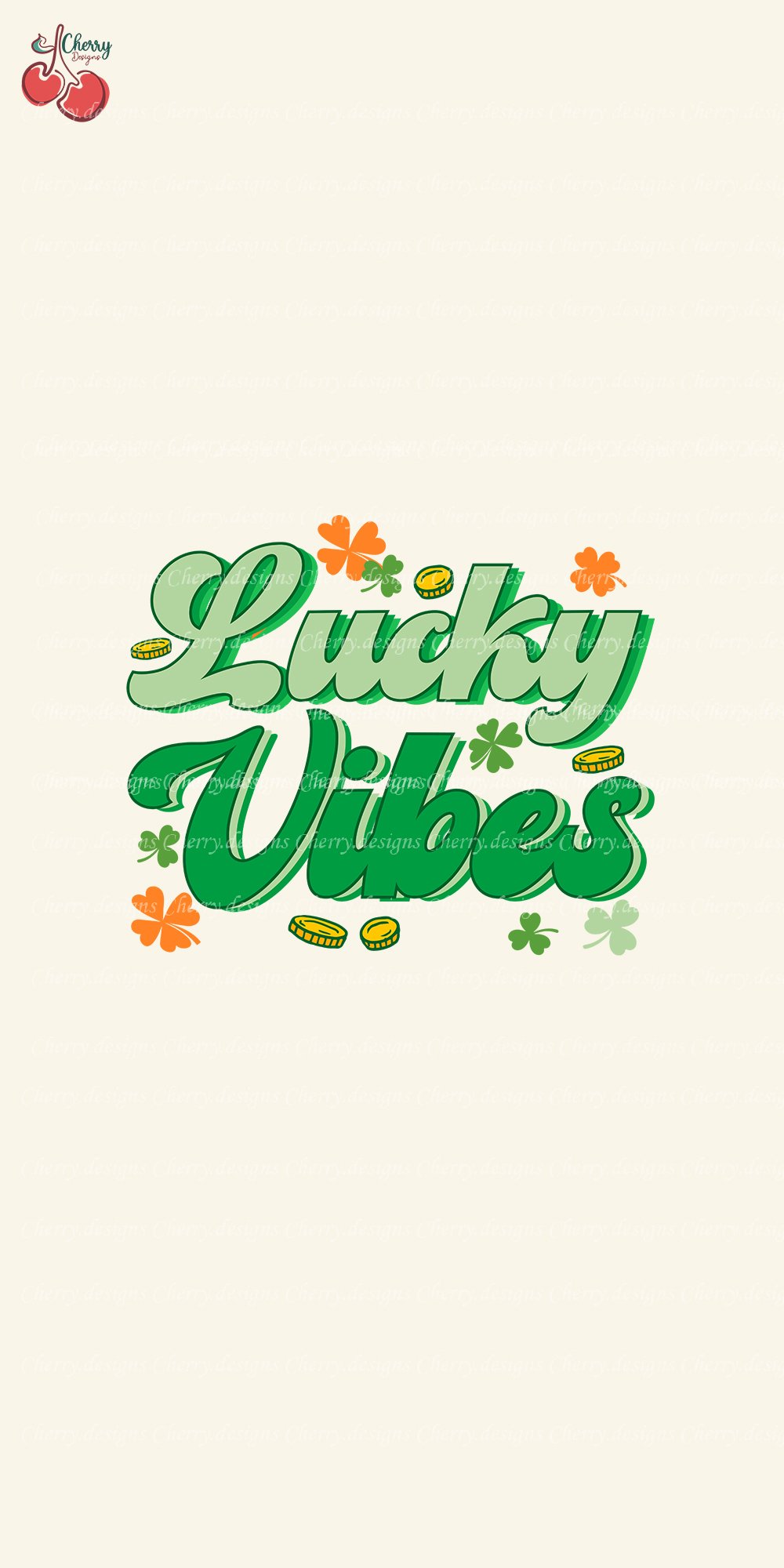 Lucky Vibes SVG, St Patrick's Day SVG, Shamrock Coins SVG