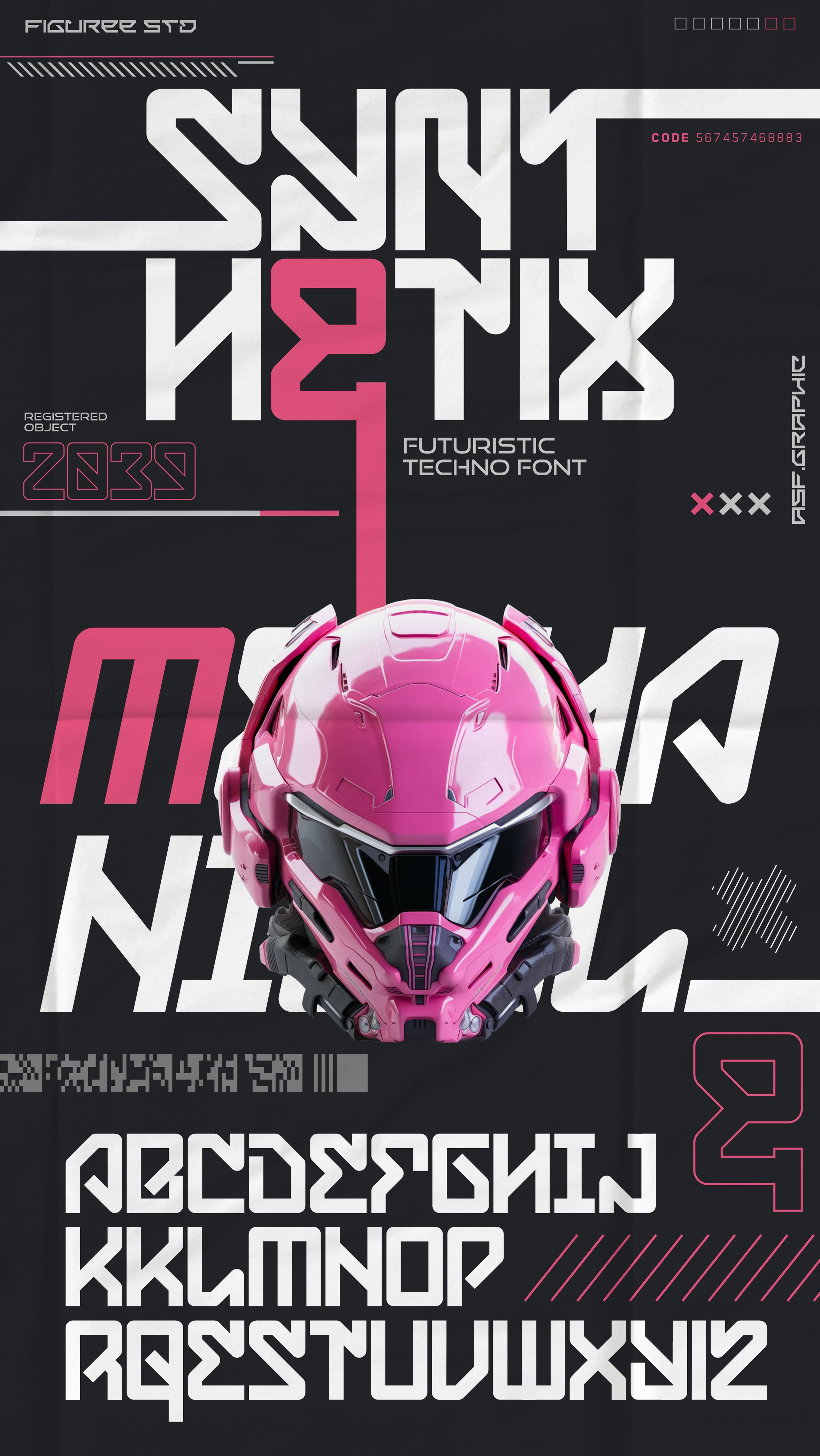 Synthetix - Futuristic Techno Font
