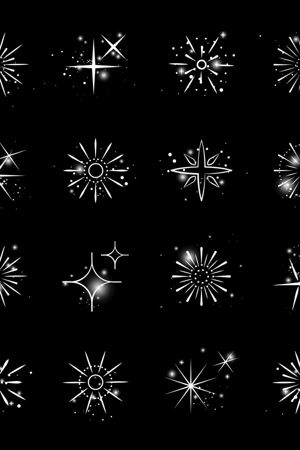 Sparkles white line collection