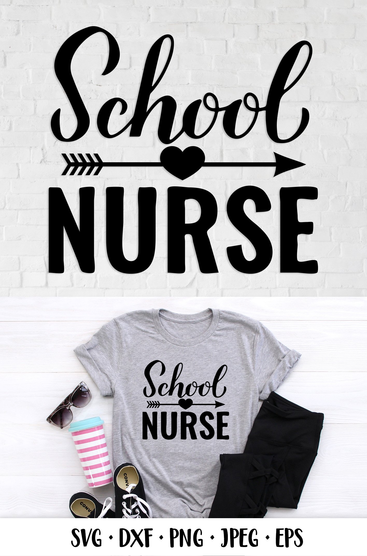 School nurse SVG. Nurse quote. Nursing school. Nurse design