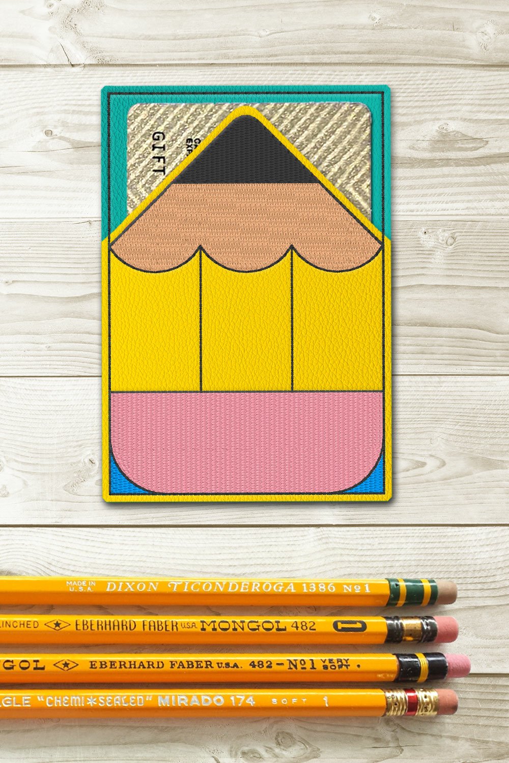 Pencil Gift Card Holder ITH Applique Embroidery File