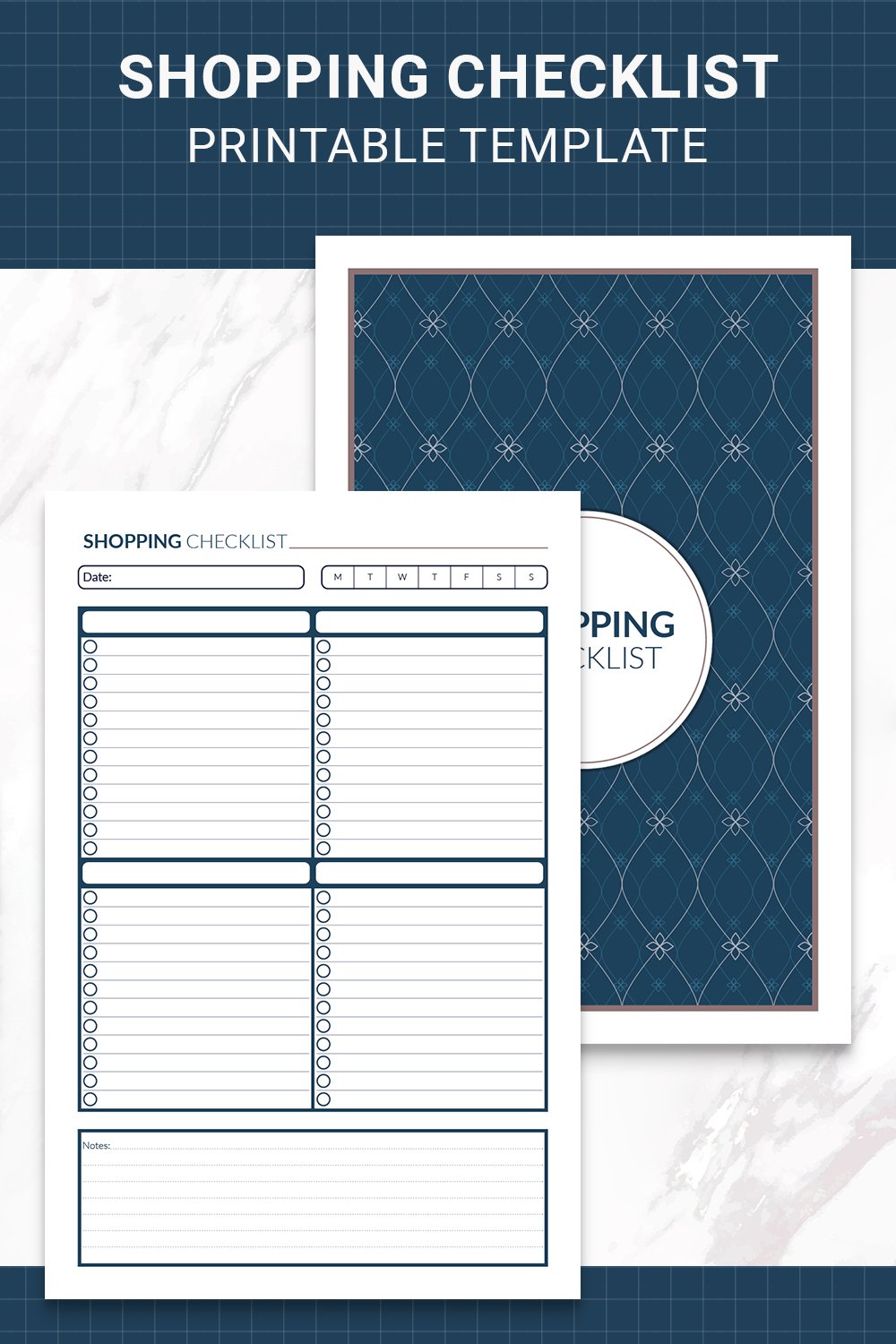 Shopping Checklist Printable Template (2513430)