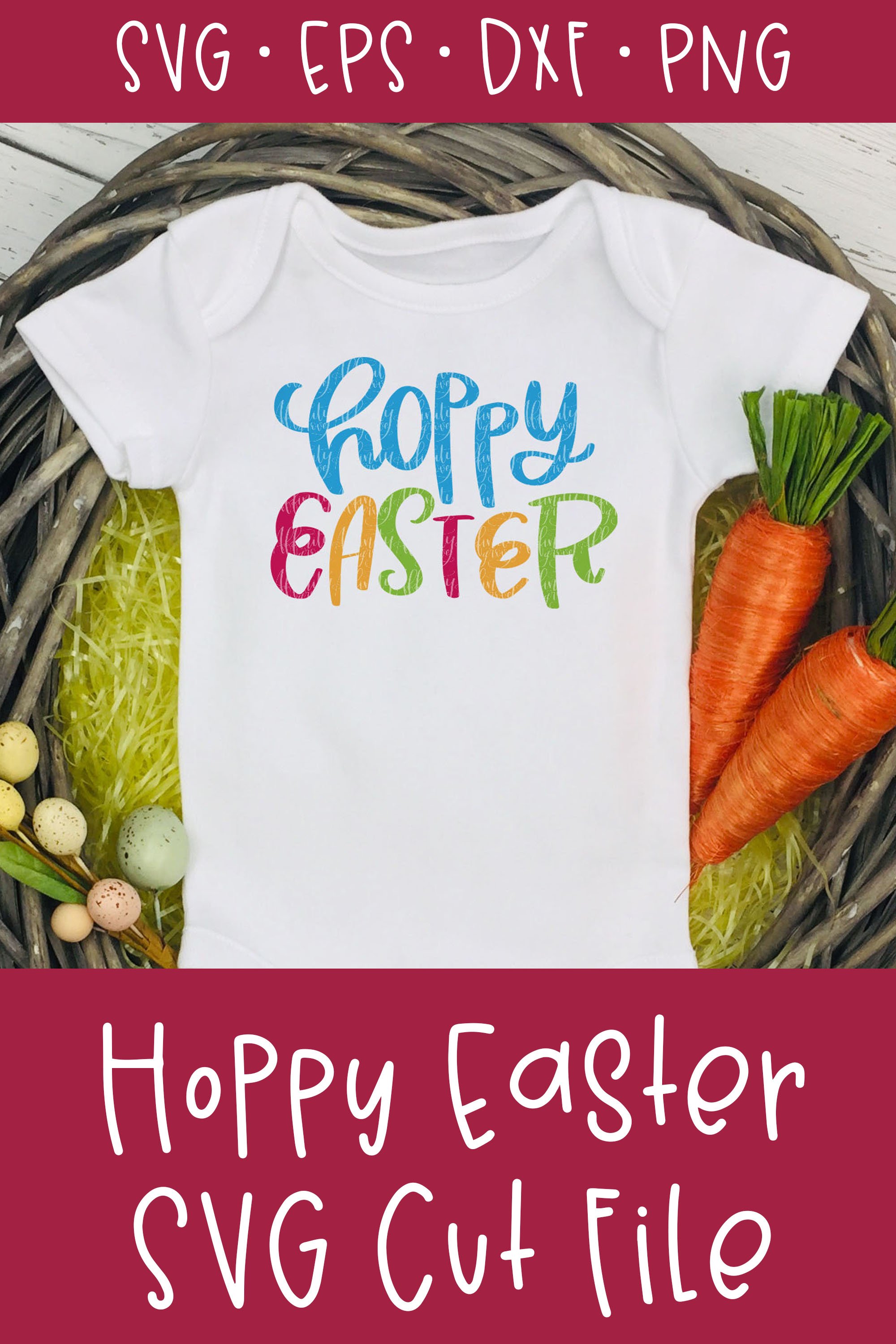 Hoppy Easter SVG Cut File for Cricut (878838)