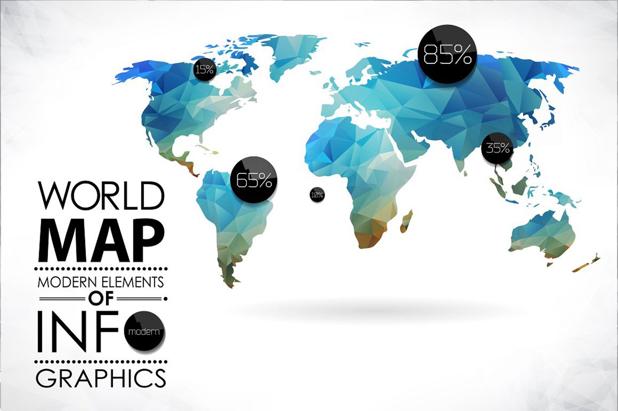 mosaic World Map set (735753)