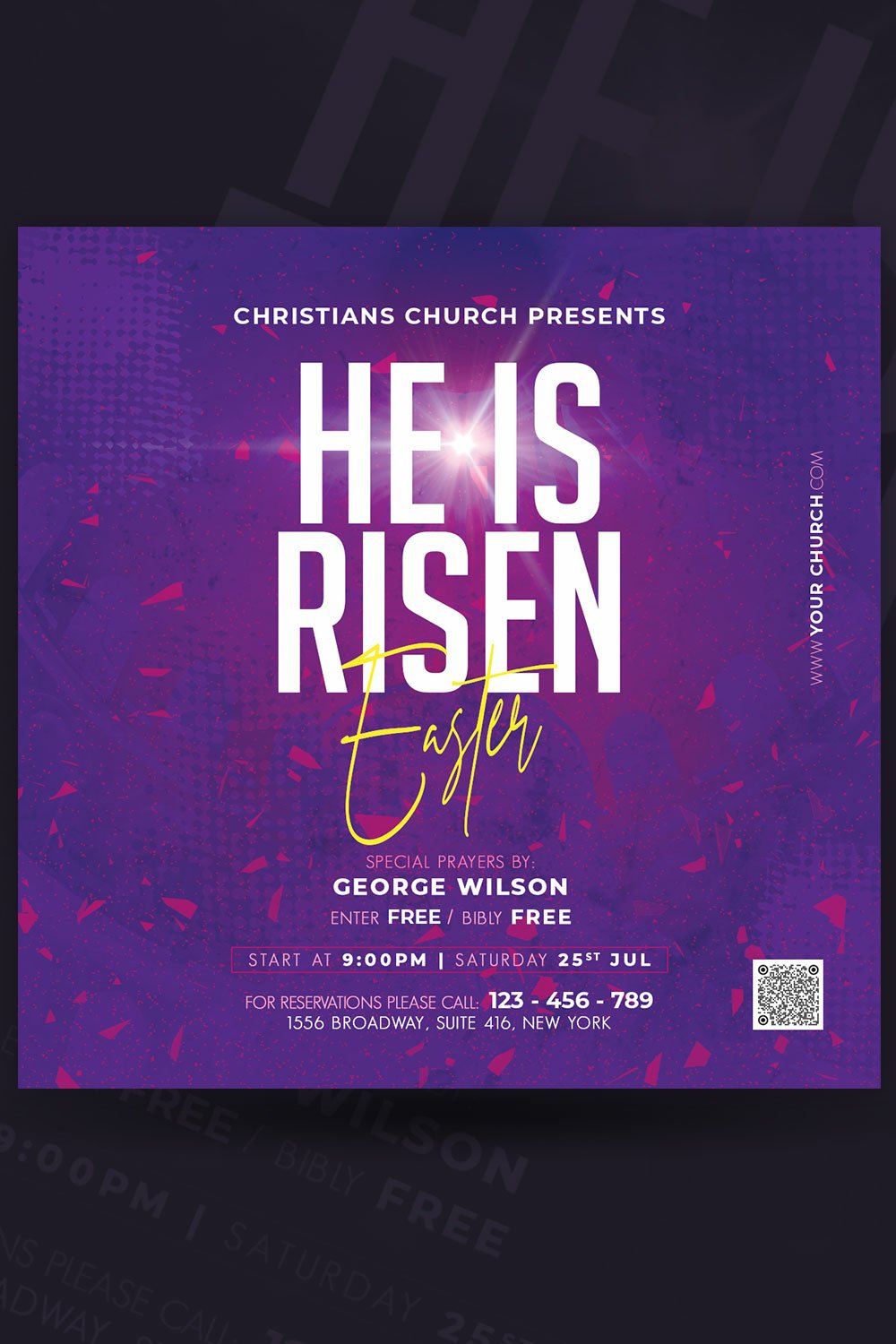 Church He is Risen Flyer