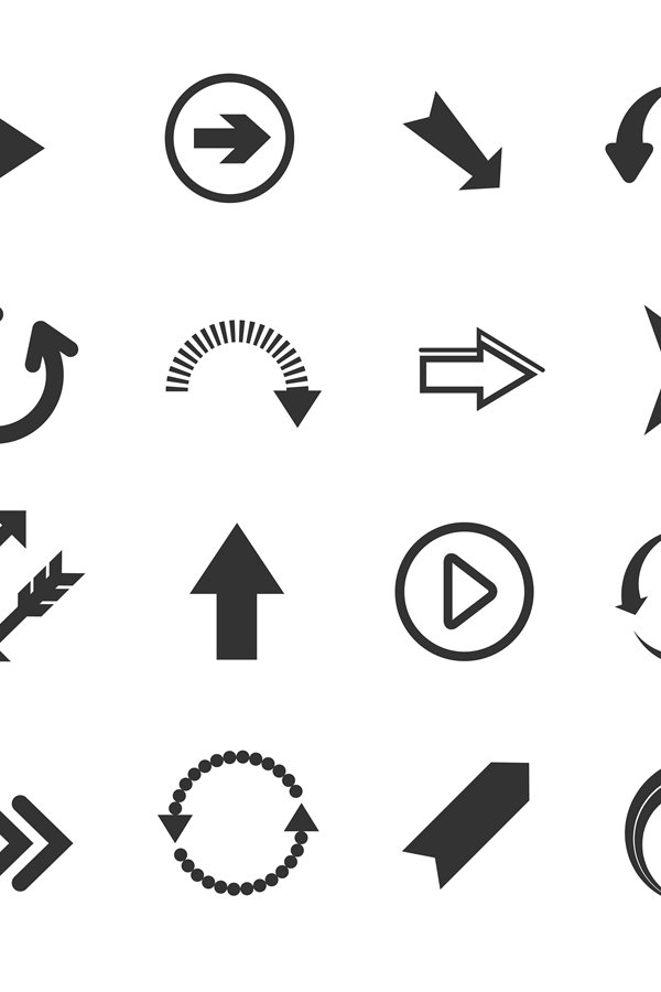 Arrow vector signs icons